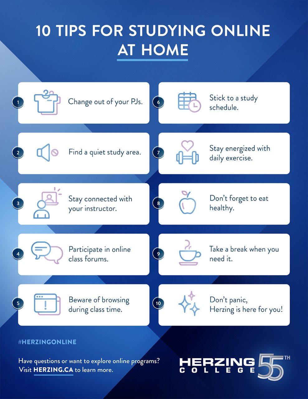 10 Tips for Studying Online at Home